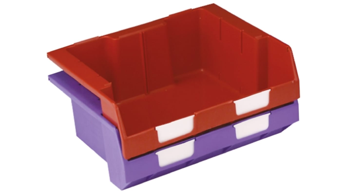 RS PRO PP Storage Bin, 180mm x 470mm, Blue | RS