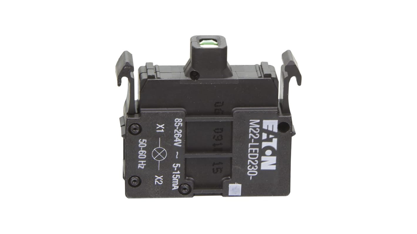 Bloque LED Eaton 216565 M22-LED230-G, LED, Verde, 85 → 264V ac ...