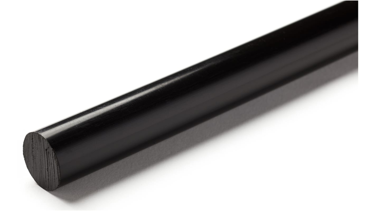 RS PRO Black Polyethylene PE Rod, 1m x 50mm Diameter | RS