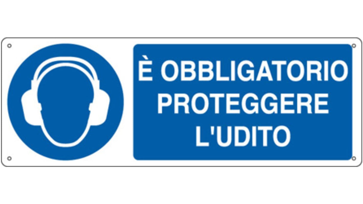 E1906K | Segnale d'obbligo in Alluminio, pittogramma: Protezione udito ...