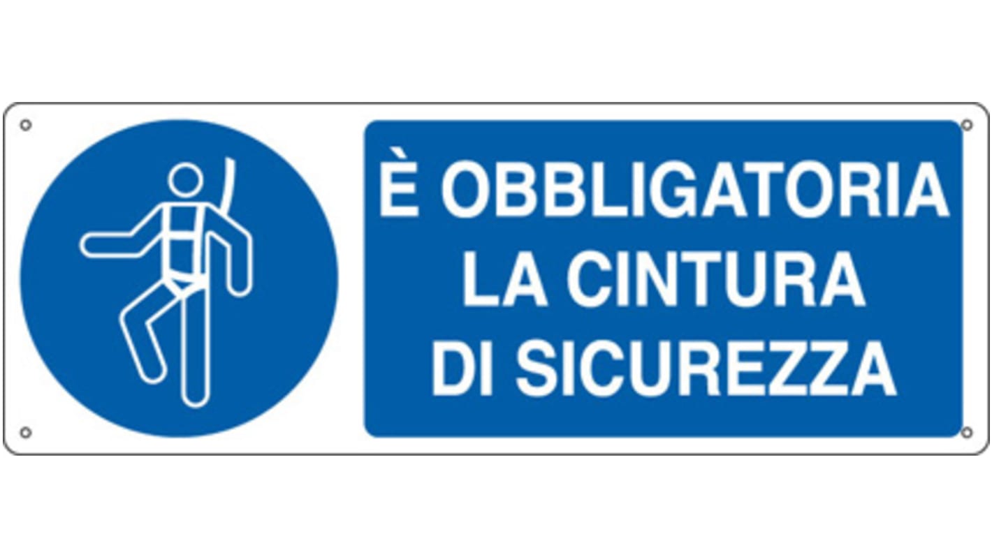 E1907K | Segnale d'obbligo in Alluminio, Blu/Bianco | RS