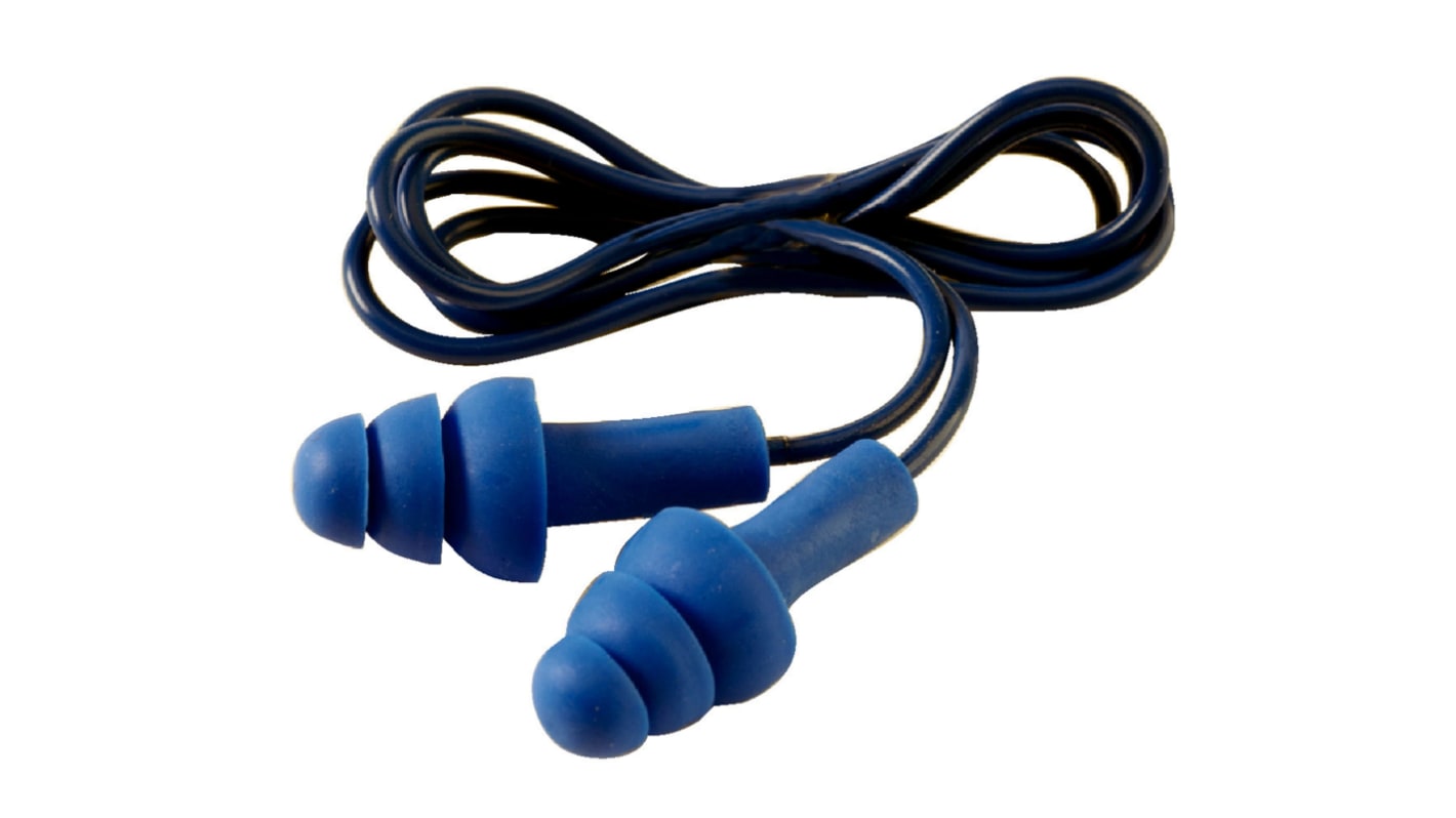 TR-01-000 | 3M E.A.R Tracers Series Blue Reusable Corded Ear Plugs ...