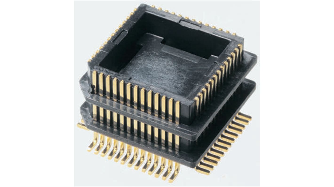 W9327 | Winslow 1.27mm Pitch 68 Way SMD PLCC IC Socket | RS