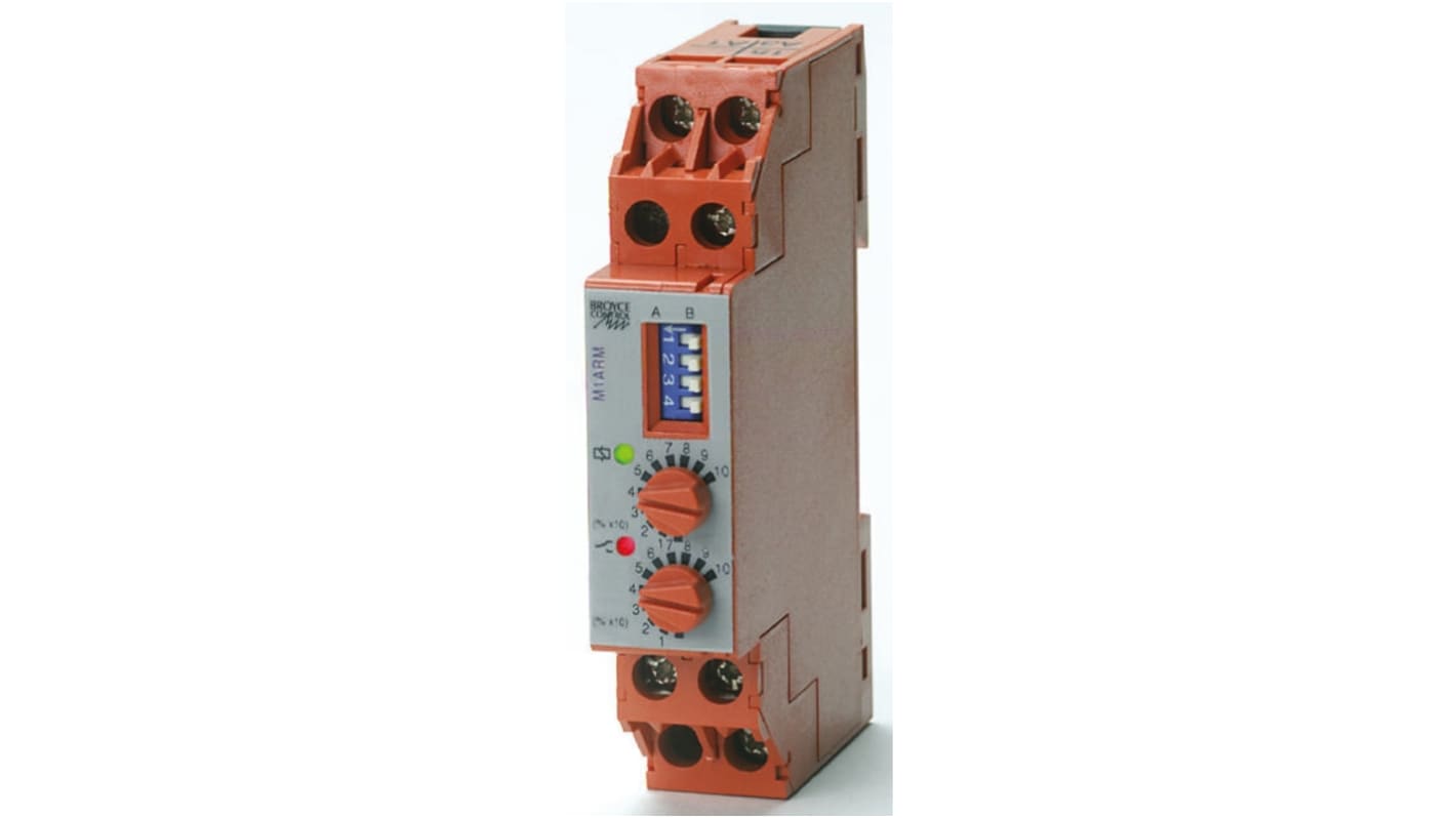 M1ARM 24-240VAC/DC 2-60MINS | Broyce Control DIN Rail Mount Time Delay ...