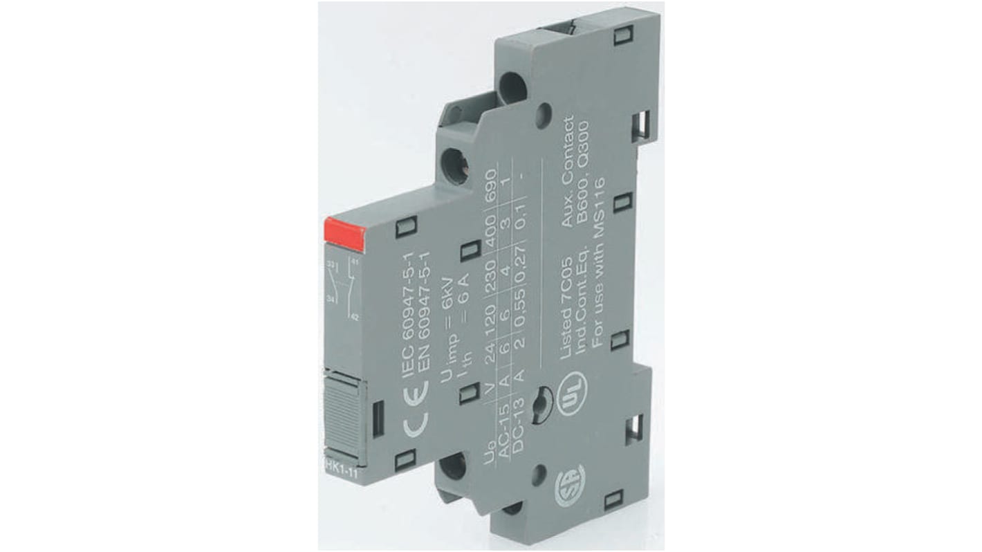 1SAM201902R1002 HK1-20 | ABB Auxiliary Contact, 2 Contact, 2NO, Side ...