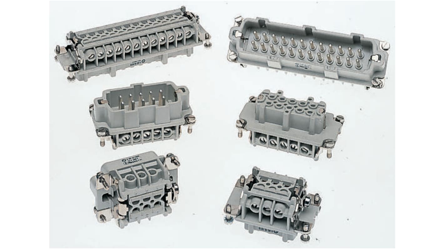 10194000+10202000 | EPIC Heavy Duty Power Connector Insert, 16A, Male, H-BE Series, 32 Contacts | RS