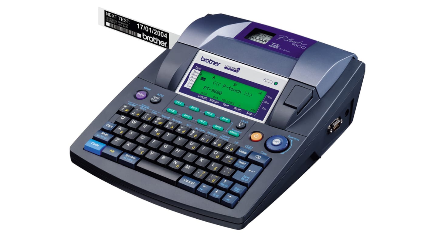 PT9600U1 | Brother PT-9600U1 Label Printer, 36mm Max Label Width, UK ...