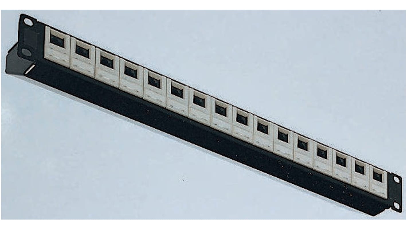 6533 1 712-16 | Krone Cat5e 16 Port RJ45 RJ Patch Panel 1U Grey | RS