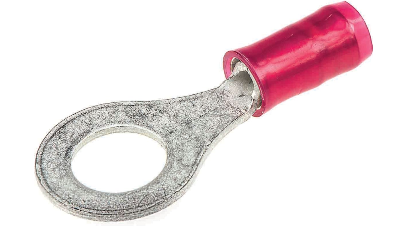 TE Connectivity 丸形圧着端子, スタッド径：M5, 赤 36154 | RS