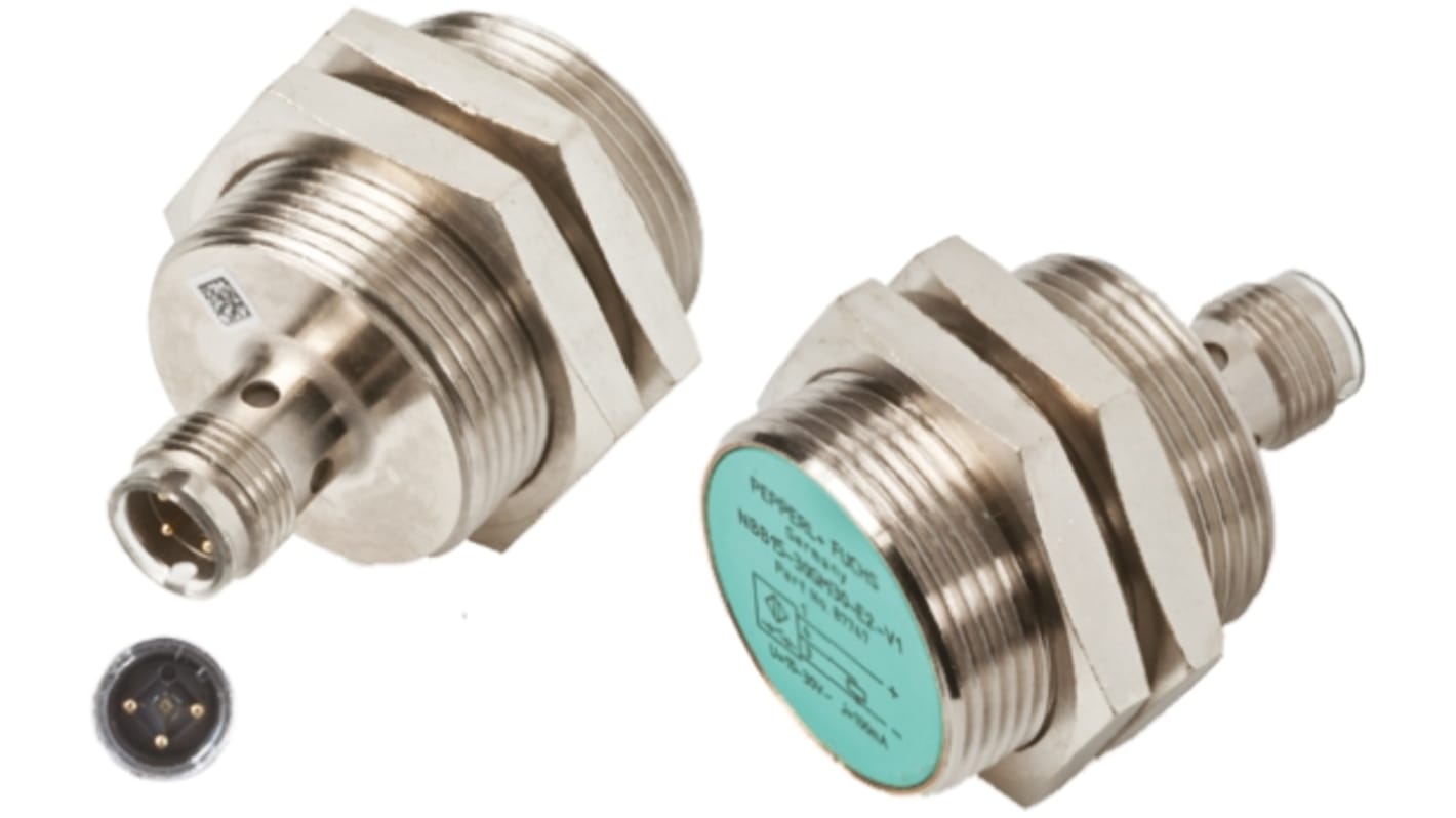 NBB15-30GM30-E2-V1 | Pepperl + Fuchs Inductive Barrel-Style Proximity Sensor, M30 x 1.5, 15 mm ...