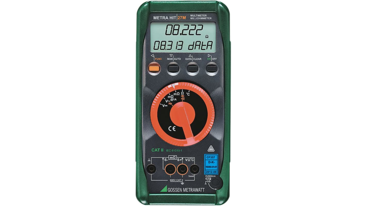 M227A | Gossen Metrawatt METRAHit 27M Handheld Digital Multimeter, 600V ...