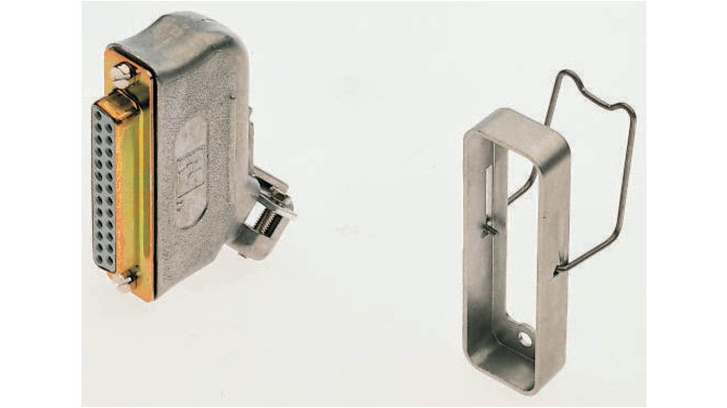 RK000270000EL00 | Cinch Right Angle D Sub Backshell, 25 Way, Strain ...