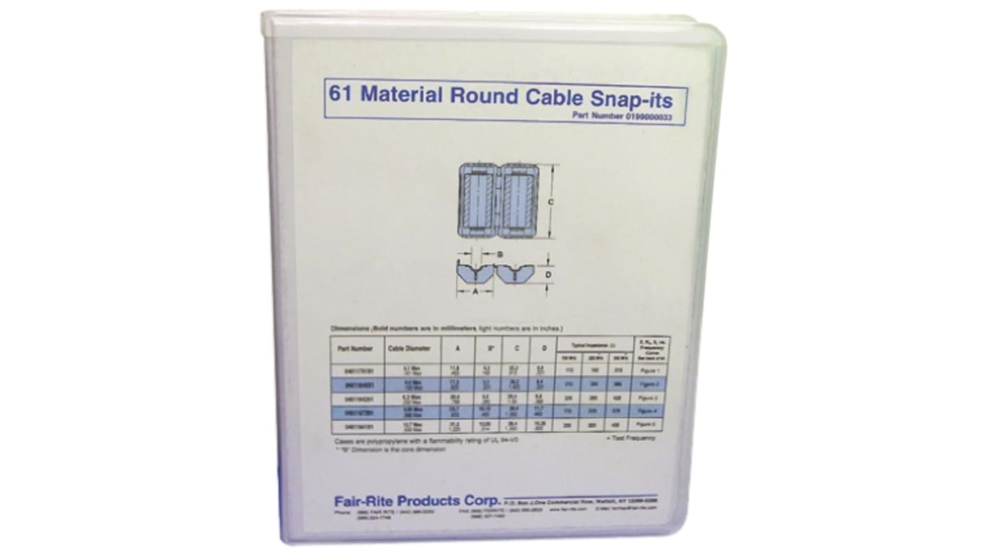 0199000033 | Fair-Rite 12, 18 piece Ferrite Kit | RS