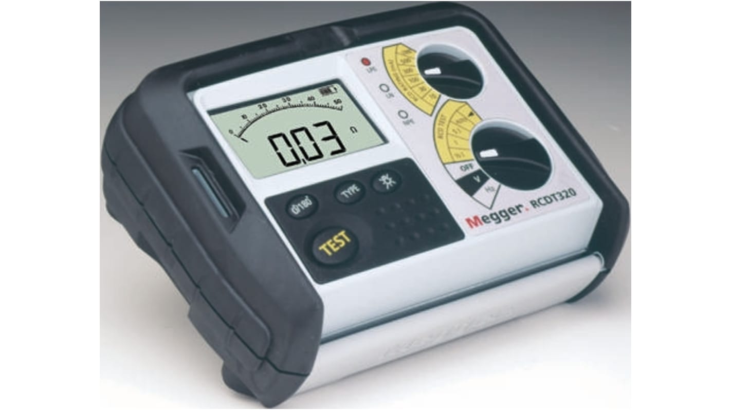 Megger RCDT320-EN-BS RCD Tester, Loop Impedance Test Type 2 Wire 300V ...