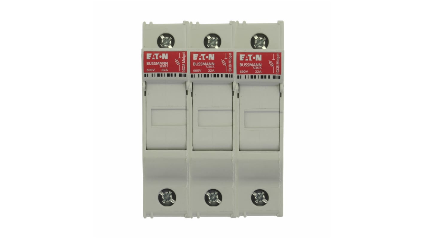 CHM3DU | Eaton Sicherungshalter für Hutschienenmontage für 10 x 38mm ...
