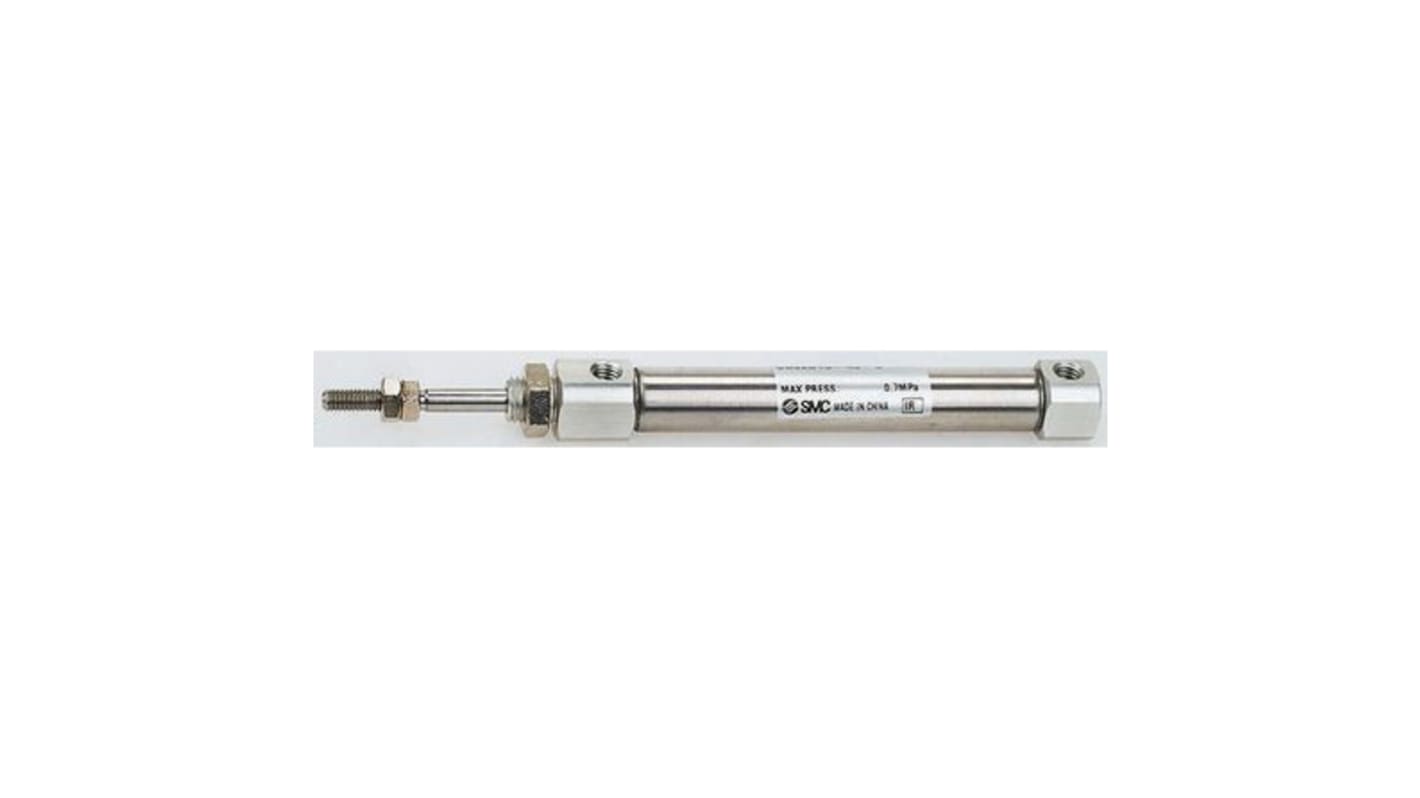 CDJ2B10-60-B | SMC Pneumatic Pin Cylinder - 10mm Bore, 60mm Stroke, CJ2 Series, Double Acting | RS