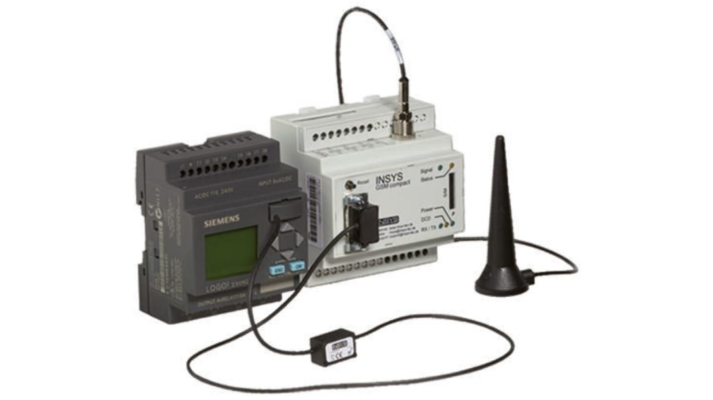Insys GSM Logo Compact | Módulo de E/S PLC Insys Microelectronics, 4 x ...