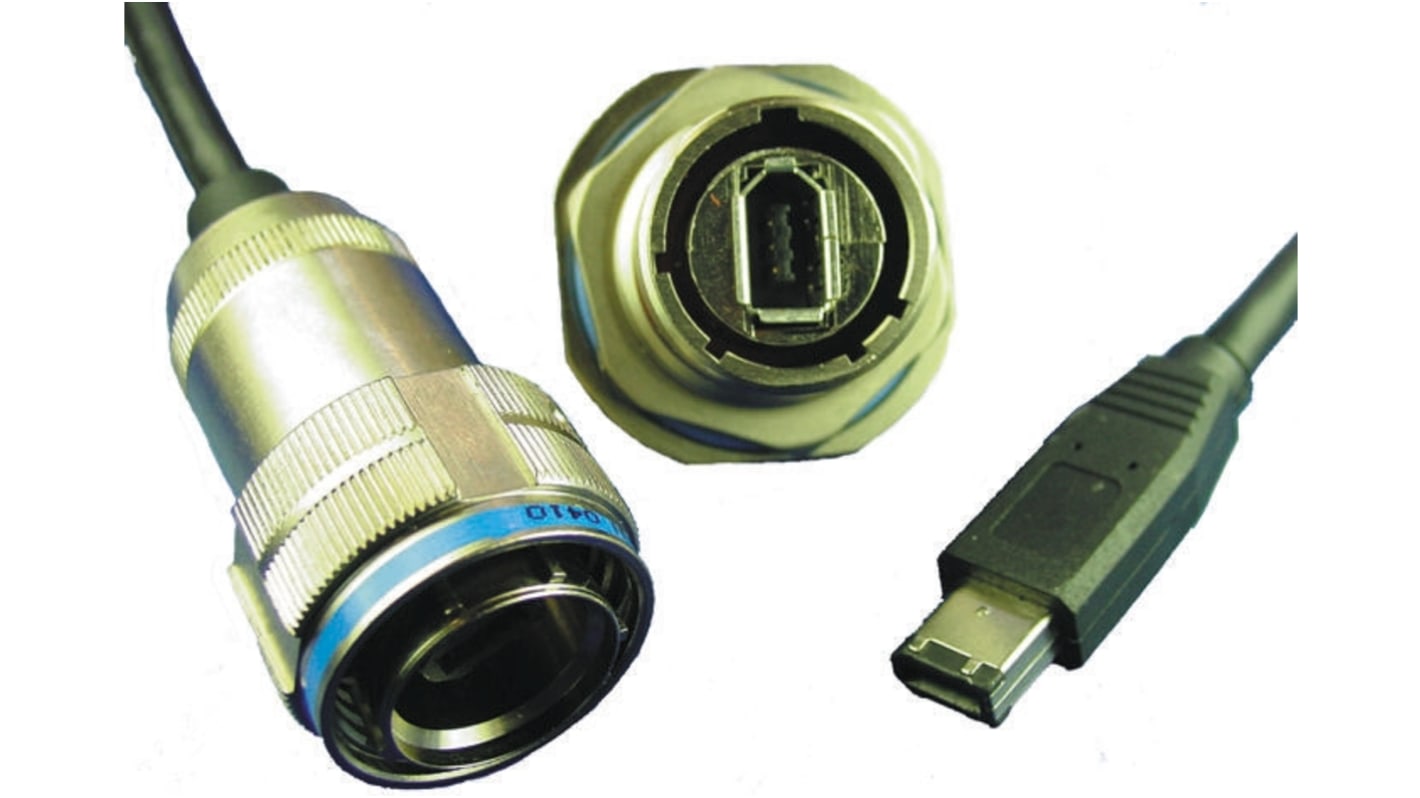 FWF TV 21 G | Amphenol, FWF TV 4 Way Straight Panel Mount Circular ...