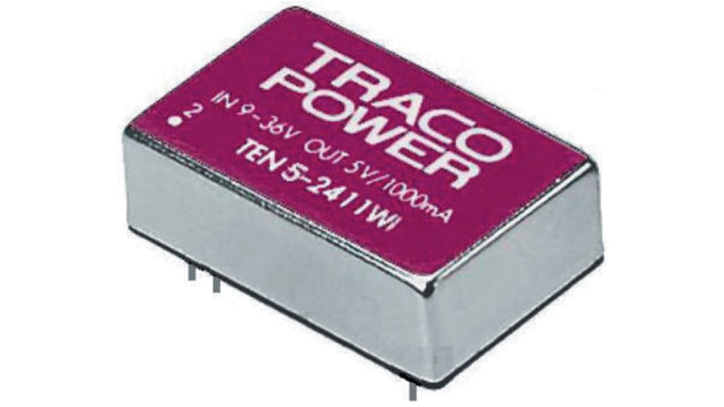TRACOPOWER DC-DCコンバータ Vout：3.3V dc 18 → 75 V dc, 6W, TEN 5-4810WI | RS