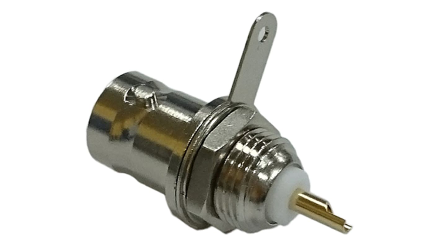 RS PRO, jack Panel Mount BNC Connector, 75Ω, Solder Termination ...