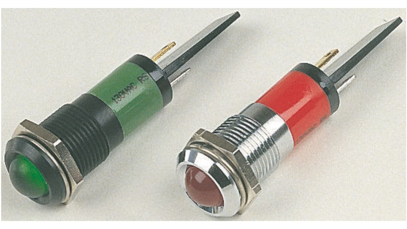 14mm IP67 yel LED panel indicator,230Vac | RS