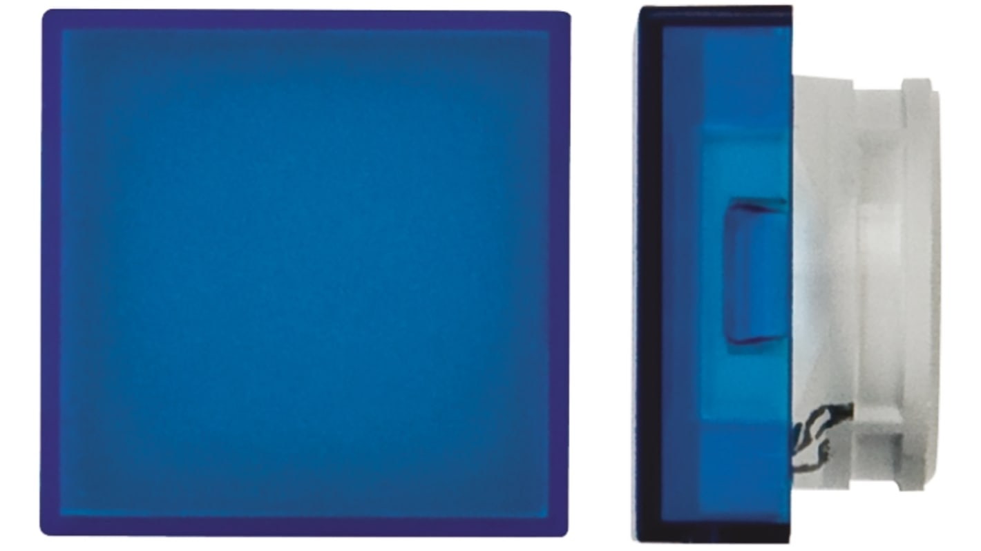 A165L-AA | Omron Blue Square Push Button Lens for Use with A16 Series ...