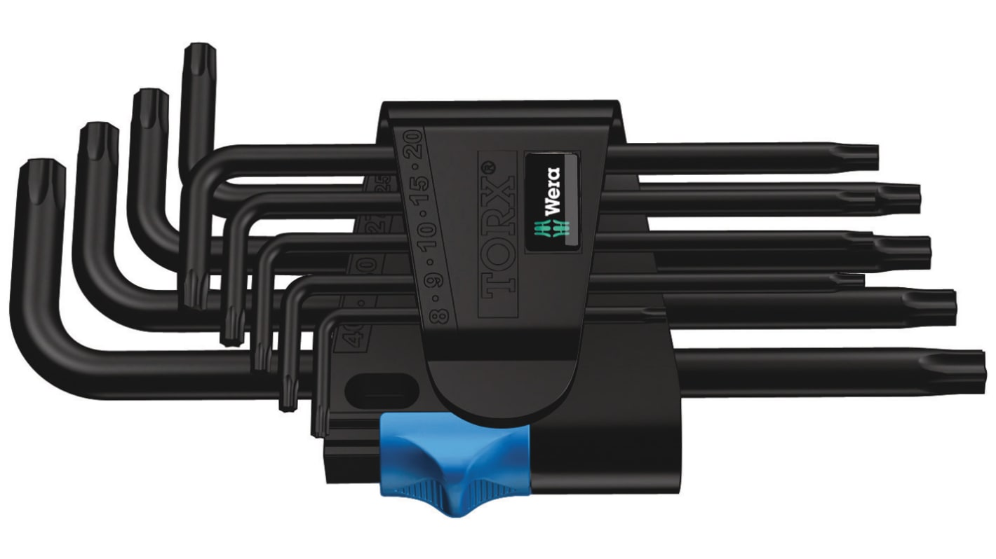 05024244001 | Wera 9-Piece Torx Key Set, L Shape, Long Arm | RS