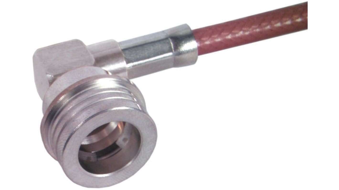 16_QN-50-7-1_/133_NE | Huber+Suhner, Plug Cable Mount QN Connector, 50Ω ...