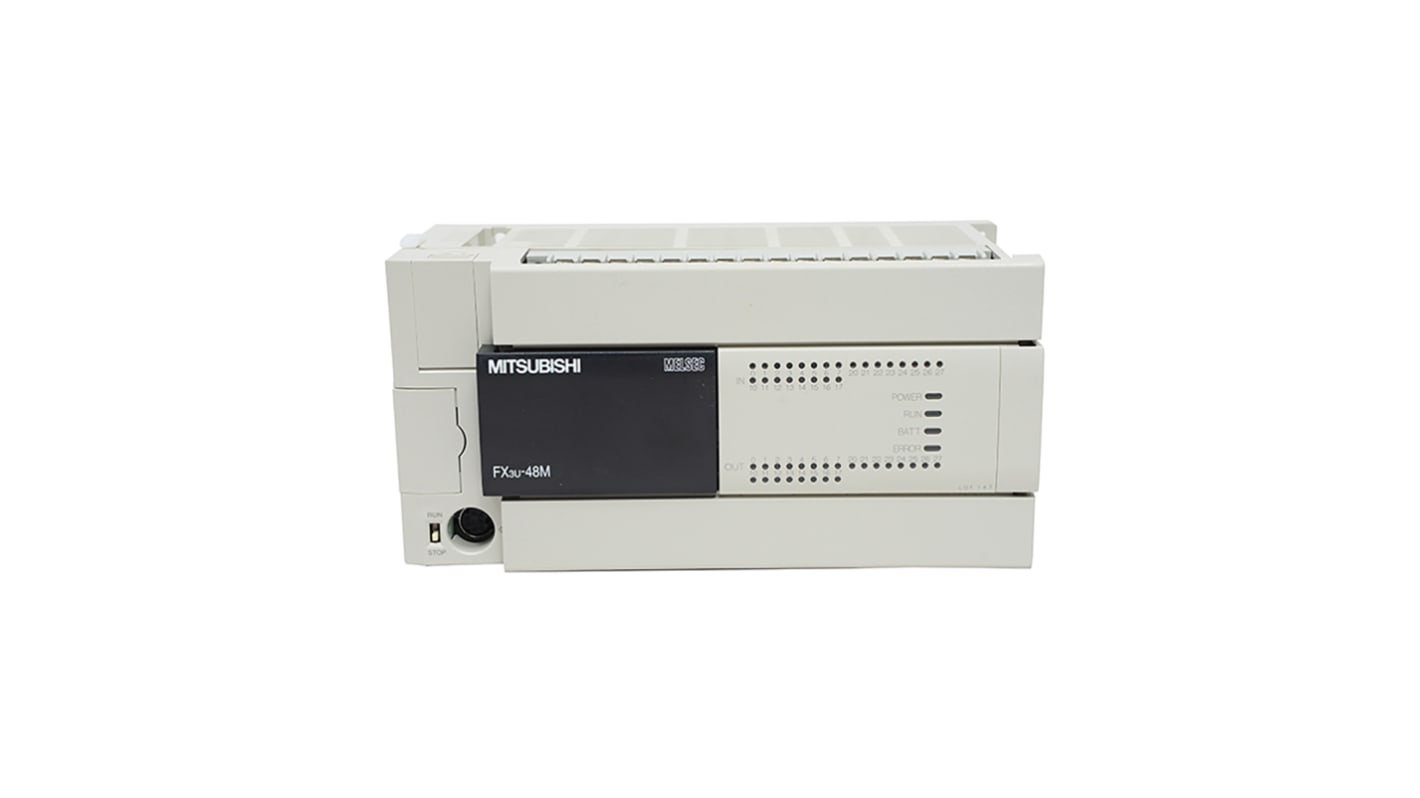 FX3U-48MR/DS | Mitsubishi FX3U Series Logic Module, 24 V dc Supply, Relay Output, 24-Input, Sink ...