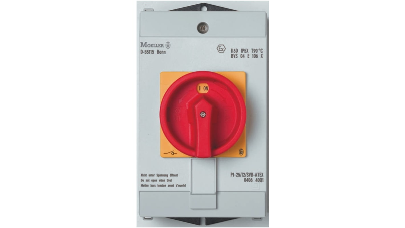 P1-25/I2/SVB+ATEX-I2 | Eaton 3P Pole Surface Mount Isolator Switch ...