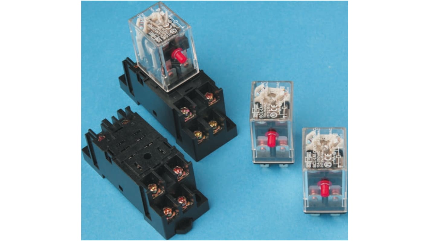 SCL-DPDT 110VAC | Song Chuan Non-Latching Relay, 110V ac Coil, 10A ...