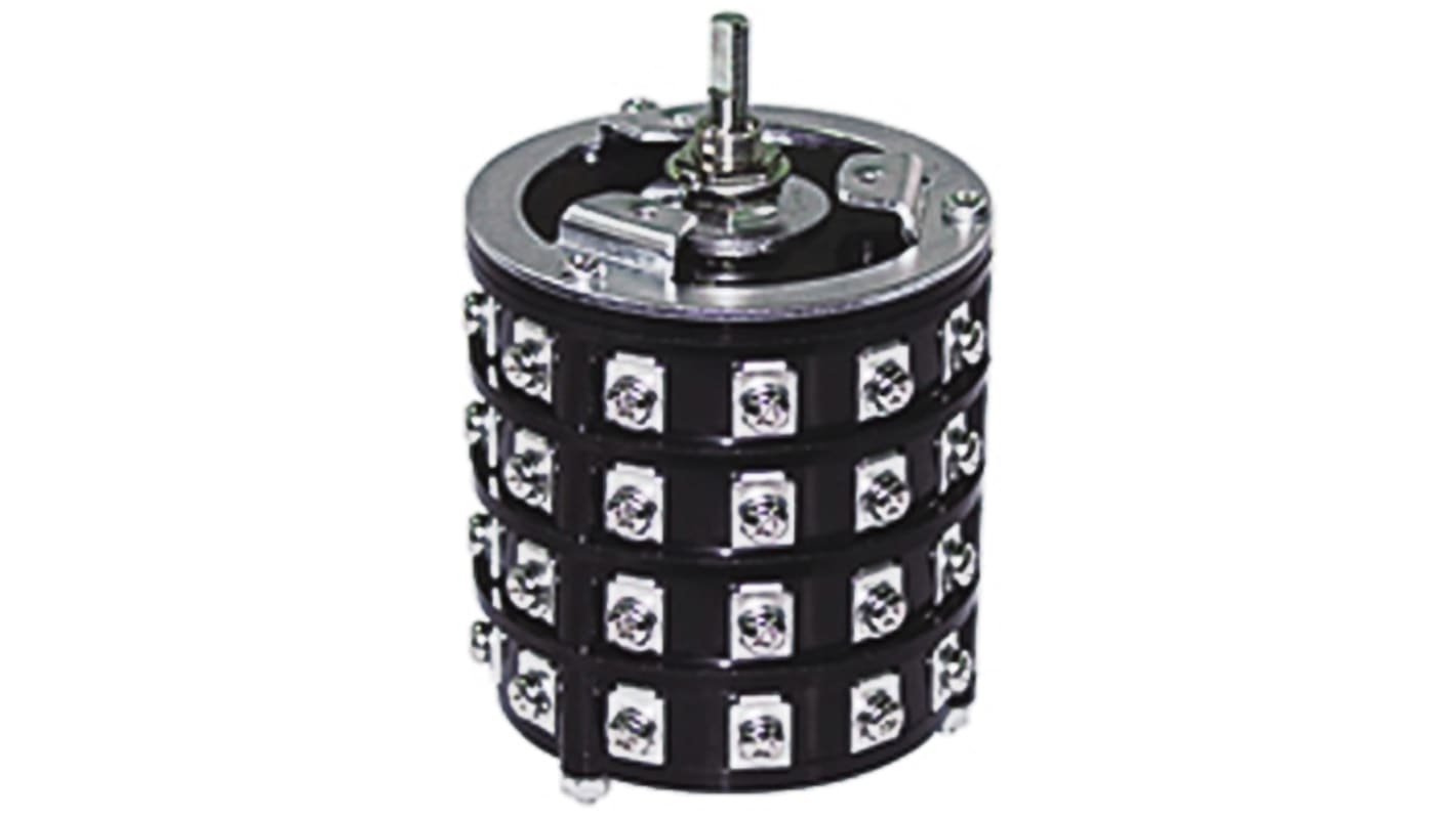 PS-4N | NKK Switches, 10 Position 4PST Rotary Switch, 30 A, Screw | RS