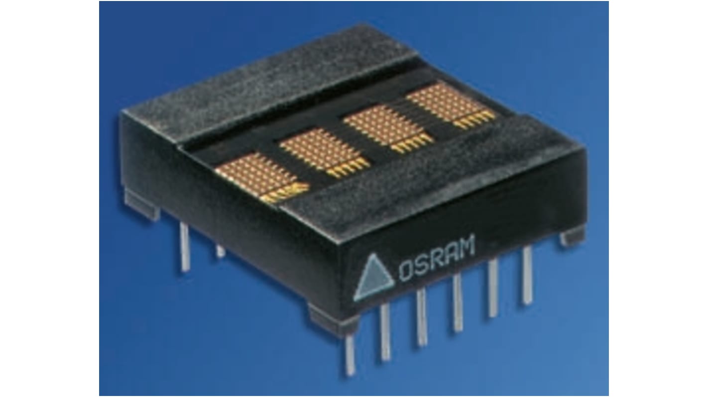DLG1414 Osram Opto 4 Digit Dot Matrix LED Display, 7 x 5 Dot Matrix ...