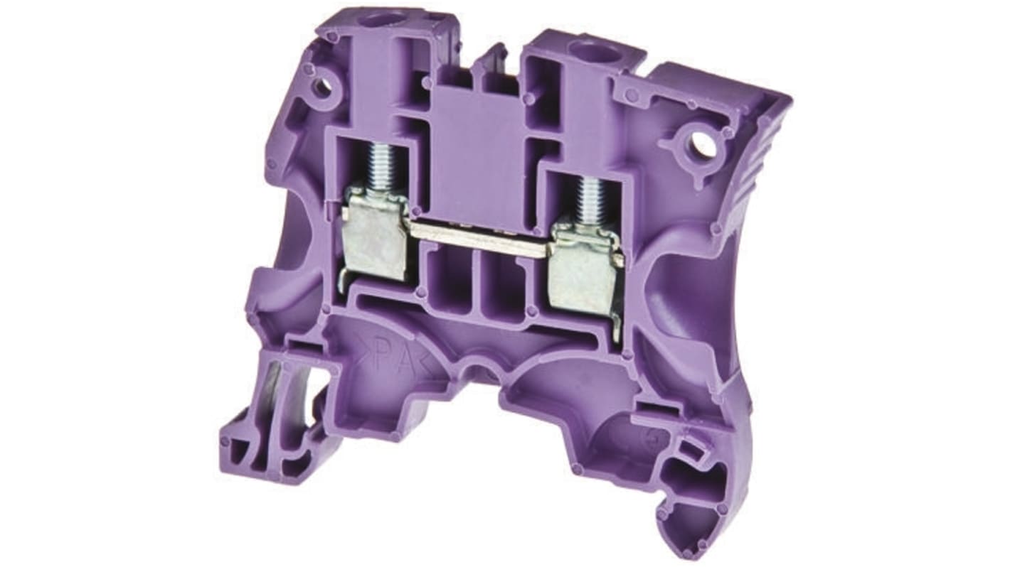 1SNK505063R0000 | Entrelec ZS4 Series Purple Feed Through Terminal ...