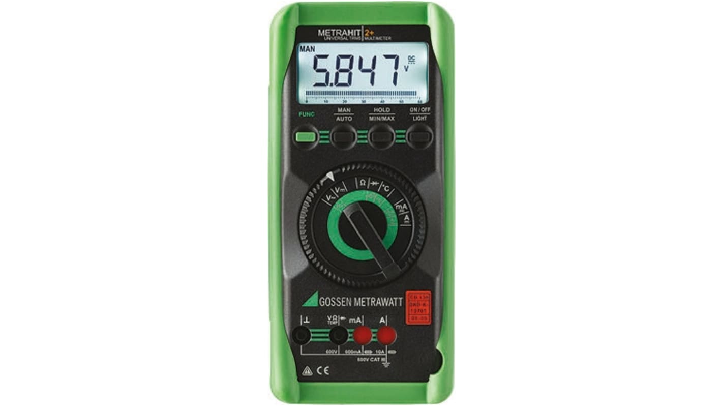 M205A | Gossen Metrawatt METRAHit 2+ Handheld Digital Multimeter, 15A ...
