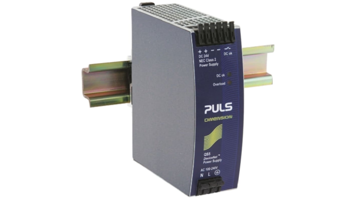 QS5.DNET | PULS DIMENSION Q Switched Mode DIN Rail Power Supply, 100 → ...