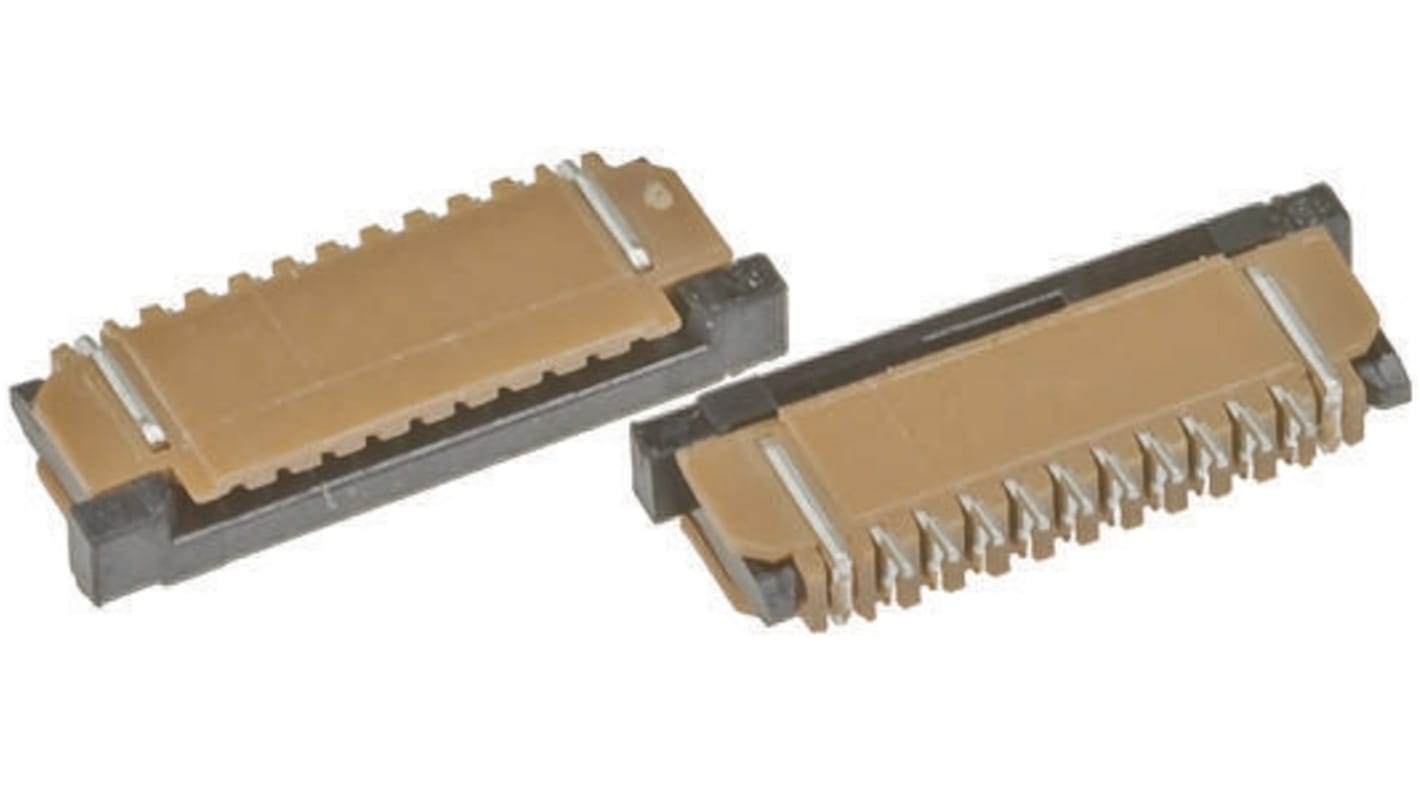 SFW4R-2STE9LF | Amphenol FCI 1mm Pitch 4 Way Right Angle Female FPC ...