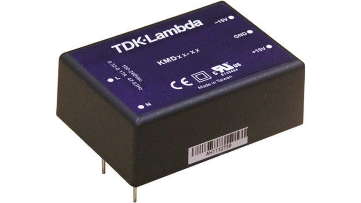 TDKラムダ スイッチング電源 ±12V dc 1.66A 40W KMD40-1212 | RS