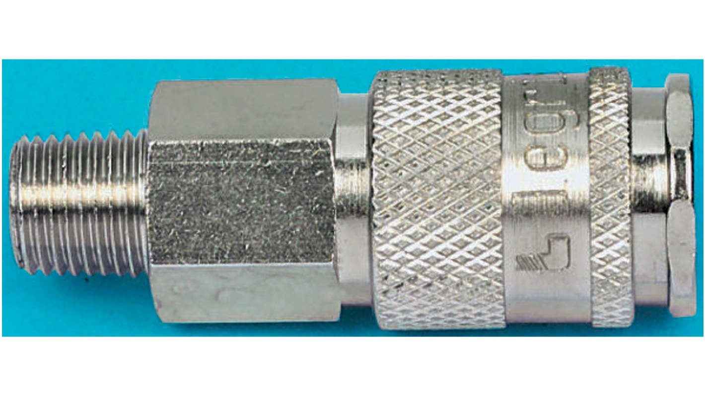 9105 19 13 | Legris Brass Male Pneumatic Quick Connect Coupling, R 1/4 ...