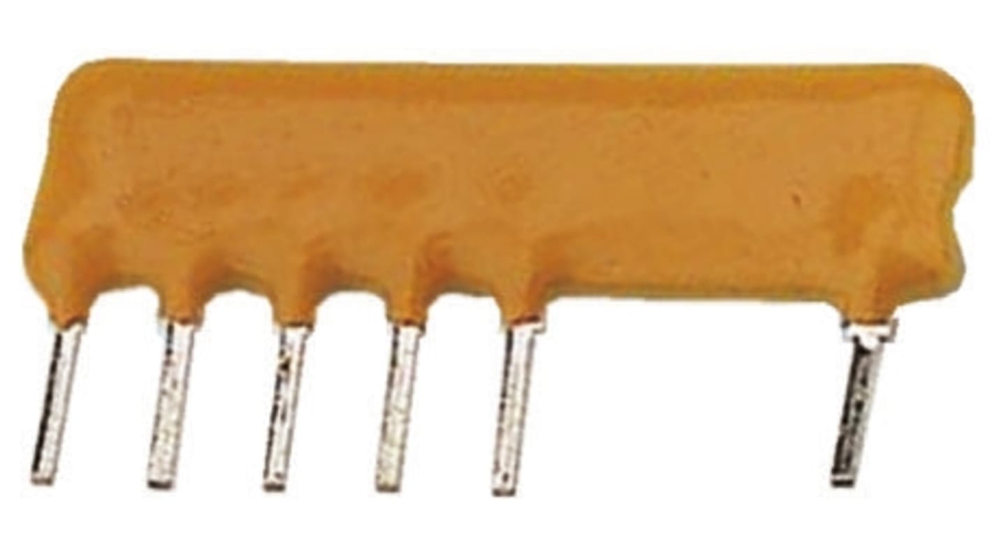 CNS471A5 | Vishay, ORN 1kΩ ±0.1% VOLT/D Resistor Array, 5 Resistors, 0.6W total, SIP, Through ...