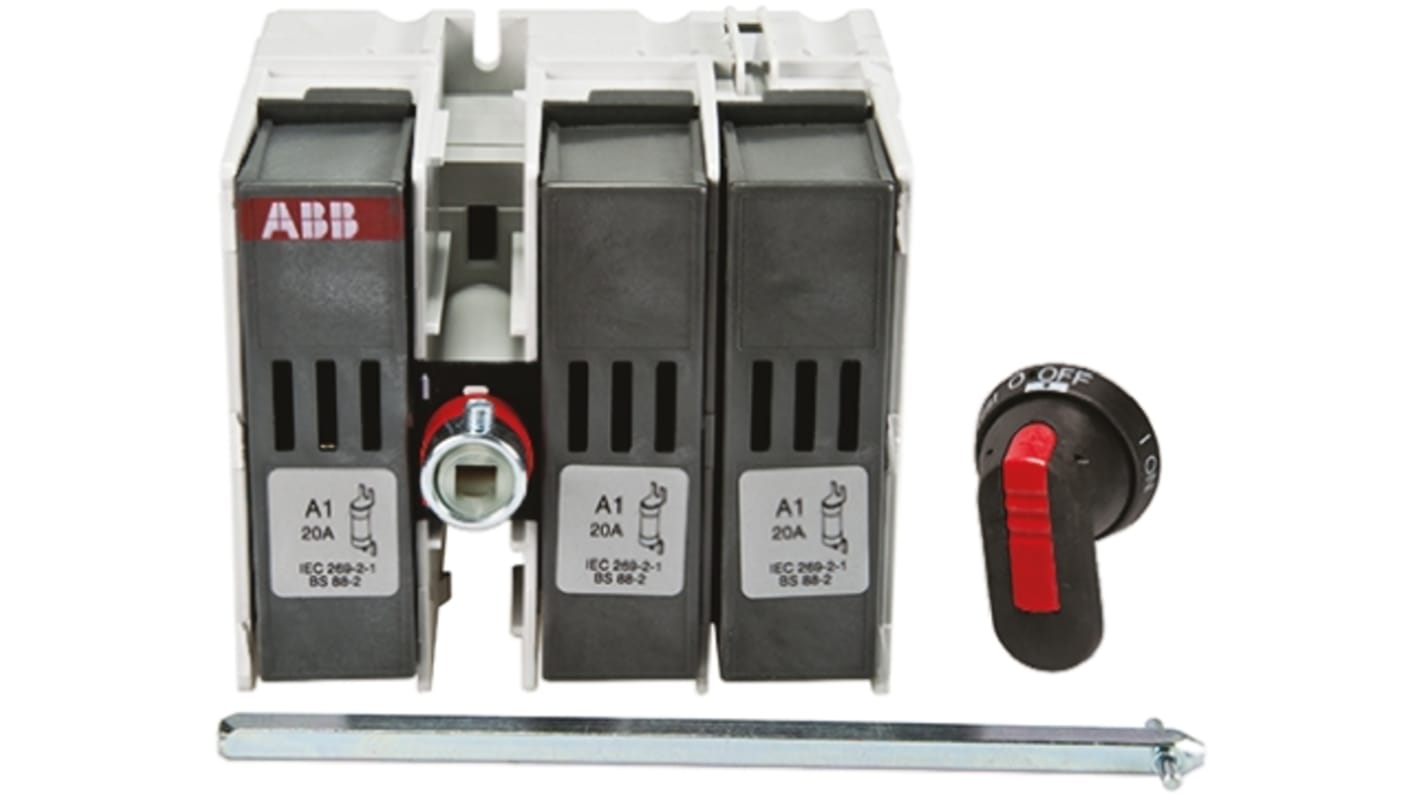 OS20FB22A1N1 1SCA108796R1001 | ABB Fuse Switch Disconnector, 4 Pole, 20A Max Current | RS