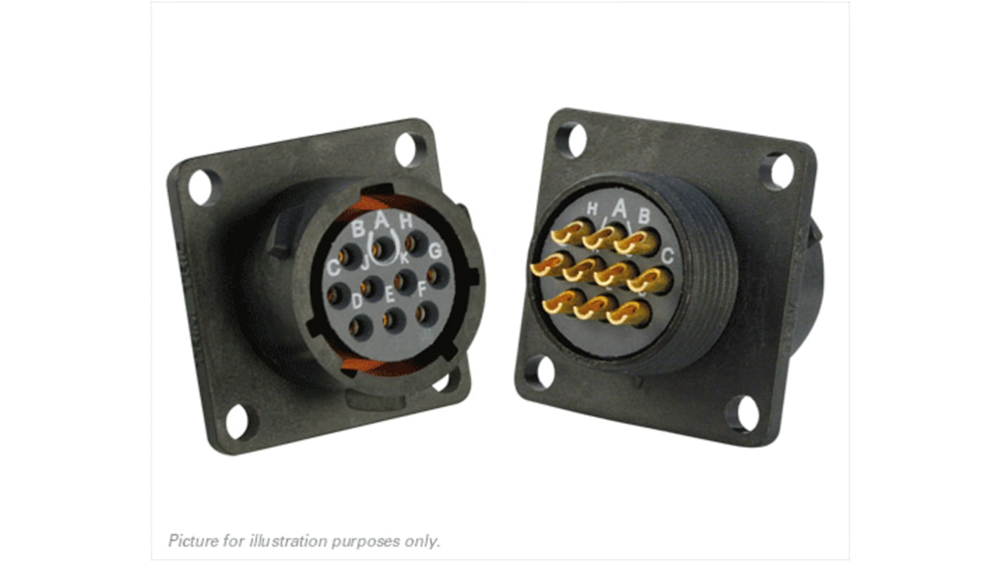 UTS012E10S | Souriau Sunbank by Eaton Circular Connector, 10 Contacts ...