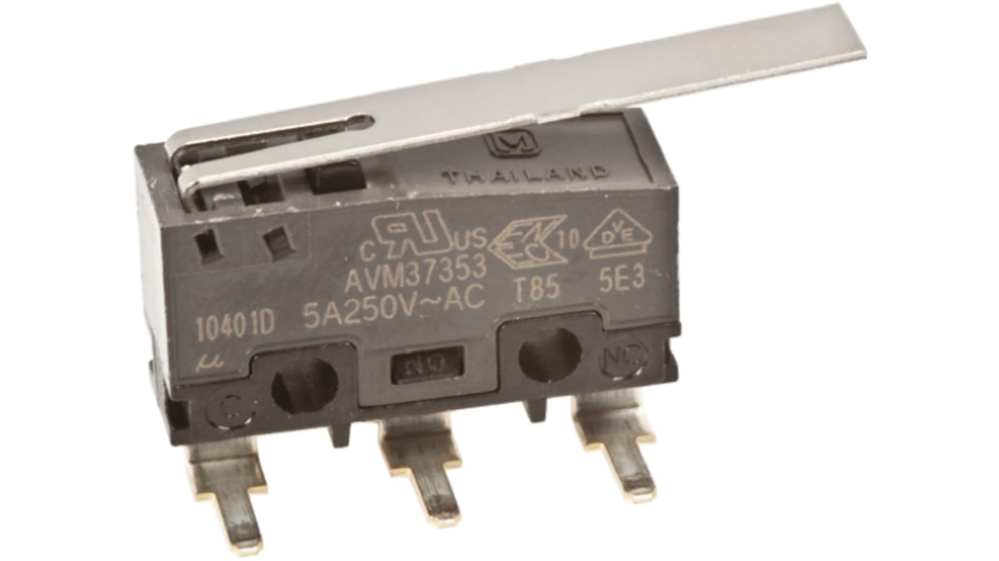 AVM37353 | Panasonic マイクロスイッチ ヒンジ長レバー形 レフトアングル基板 | RS