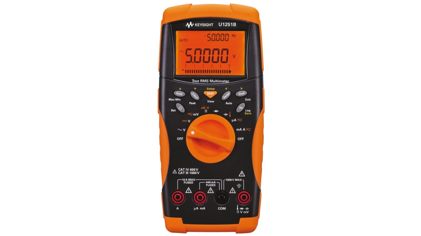 Keysight Technologies U1251B Handheld Digital Multimeter, True RMS, 10A ...