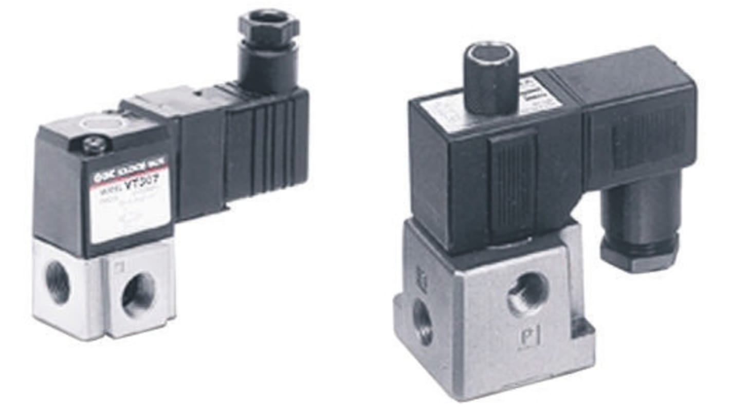 EVT307-5DO-01F-Q | SMC 3/2 Pneumatic Control Valve - Spring/Solenoid G 1/8 VT307 Series 24V dc | RS