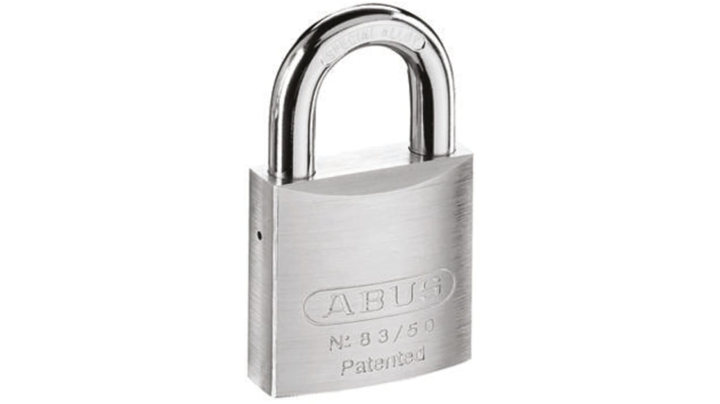 83/50 | ABUS Key Weatherproof Steel Heavy Duty Padlock, 10mm Shackle ...