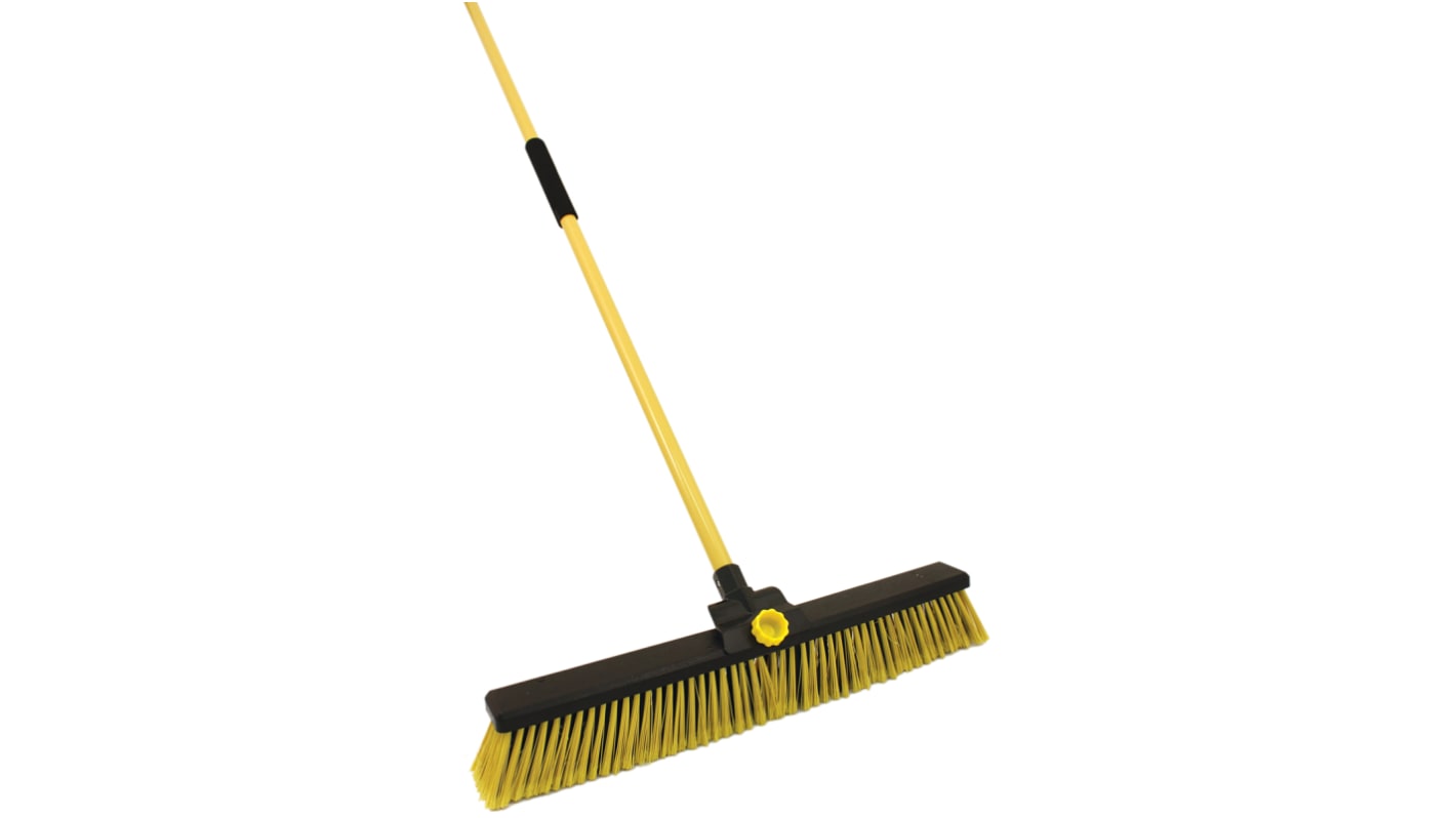 RS PRO Broom, Yellow With PVC Bristles for Indoor and Outdoor Areas | RS
