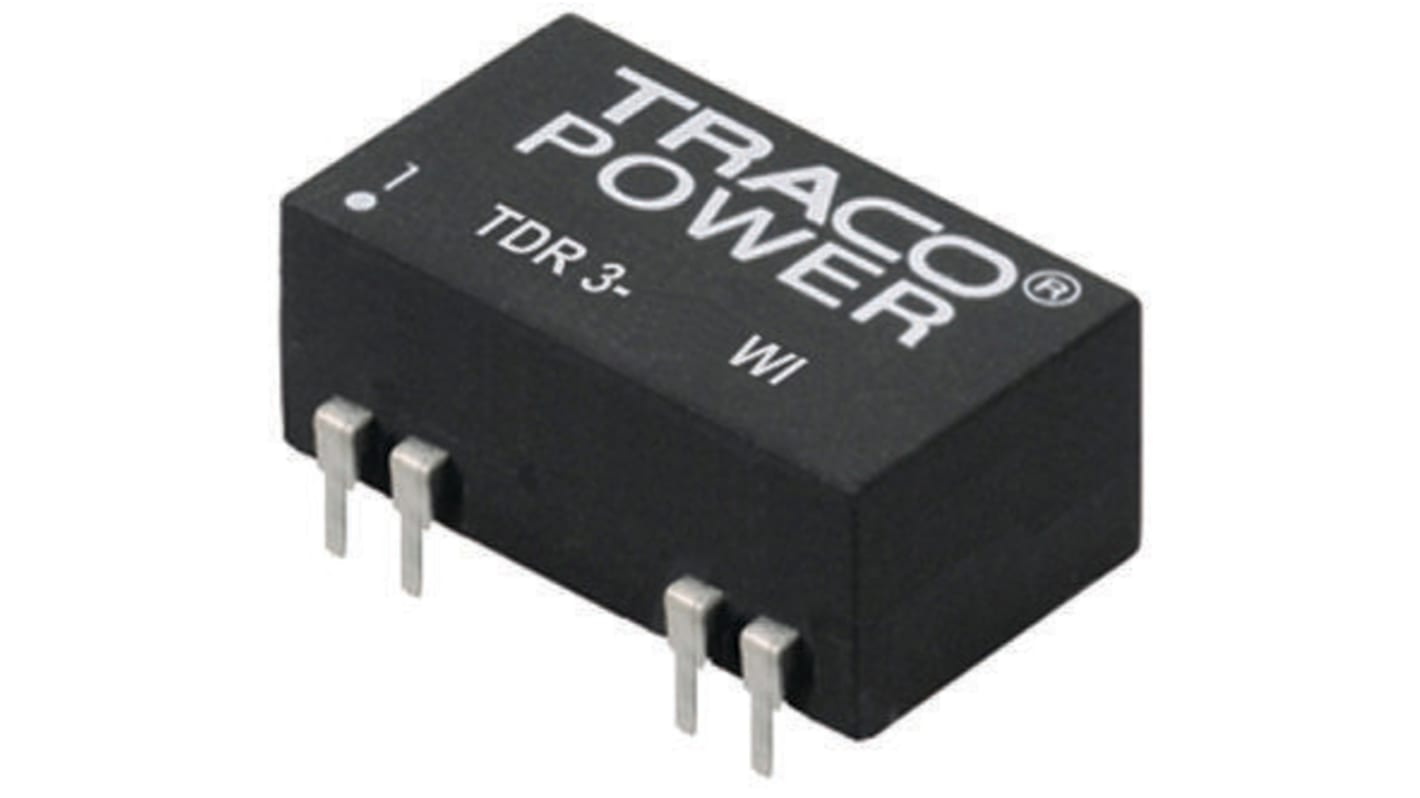 TRACOPOWER 絶縁DC-DCコンバータ Vout：±12V dc 18 → 75 V dc, 3W, TDR 3-4822WI | RS