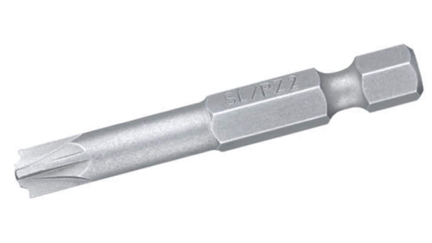 32496 | Wiha Plus Minus, Pozidriv, Slotted Screwdriver Bit, PZ2 Tip | RS