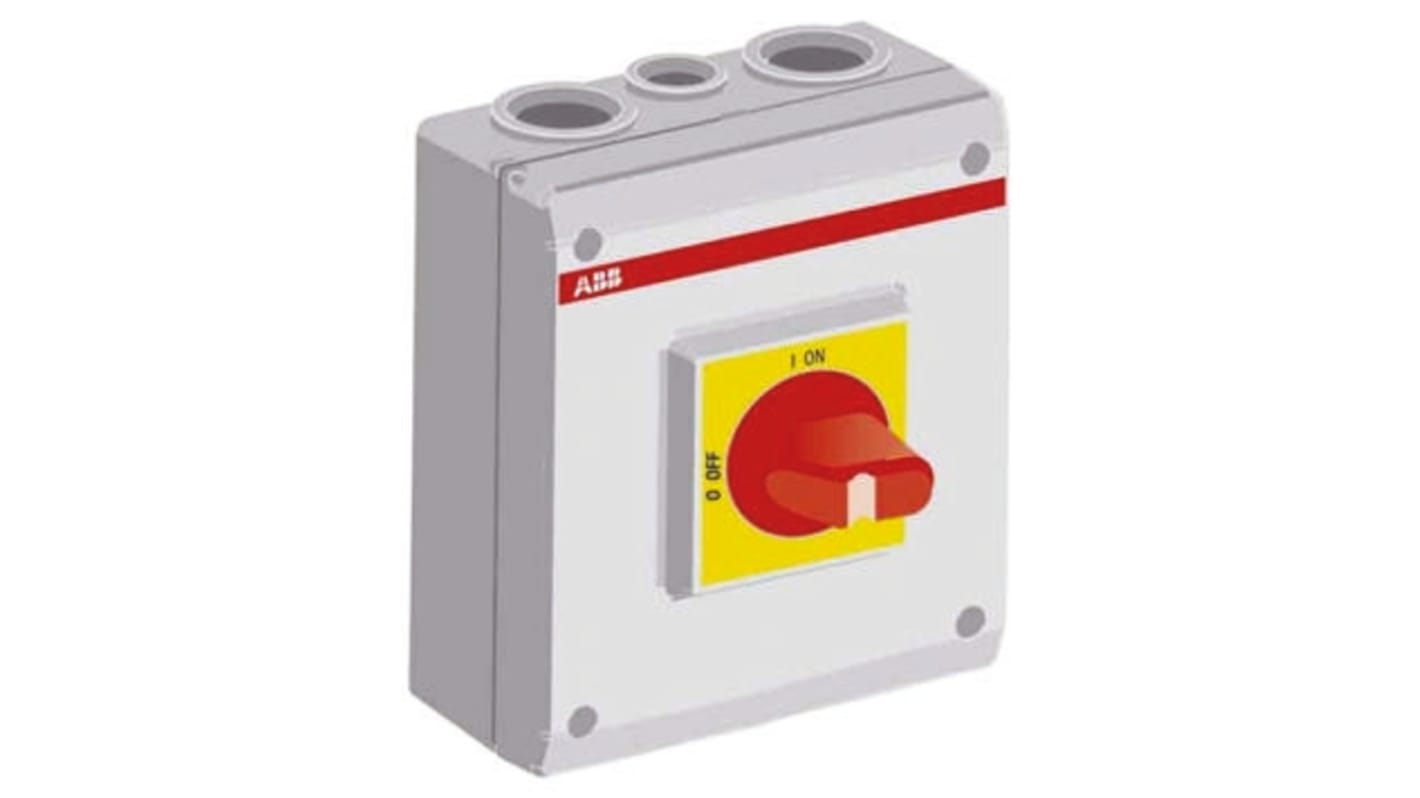 1SCA022643R0610 - OTP16BA4MS | ABB 4P Pole Isolator Switch - 16A Maximum Current, IP65 | RS